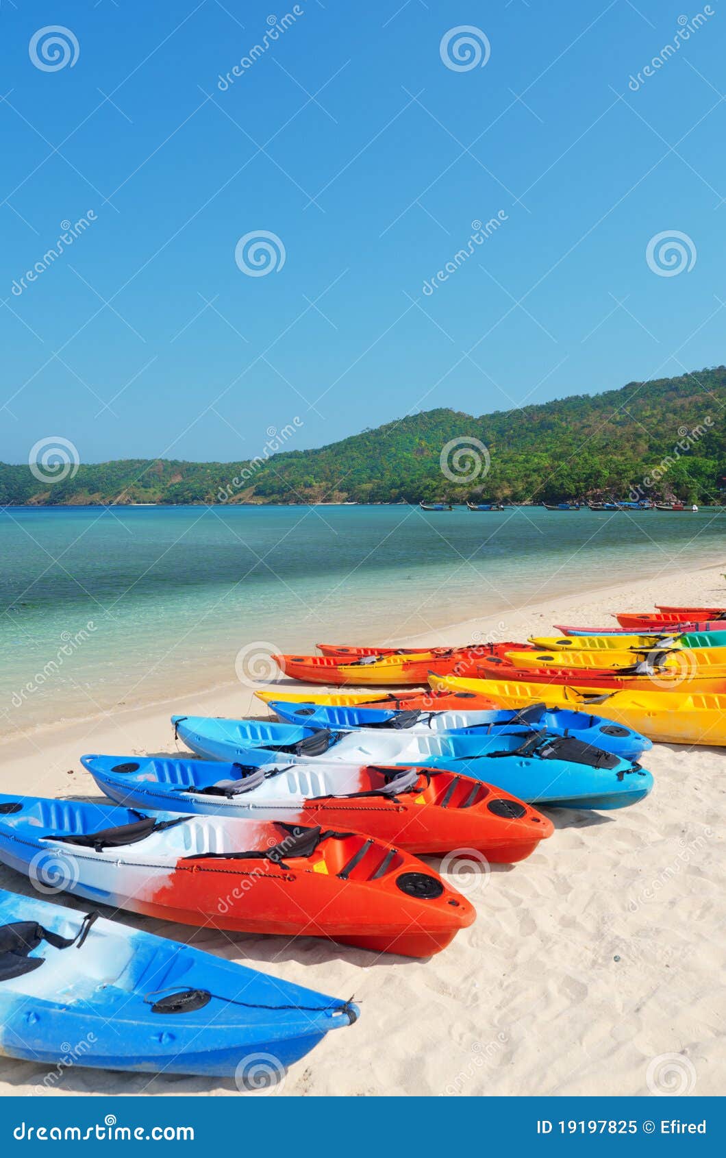 Kayaks stock image. Image of destinations, tourist, brightly - 19197825