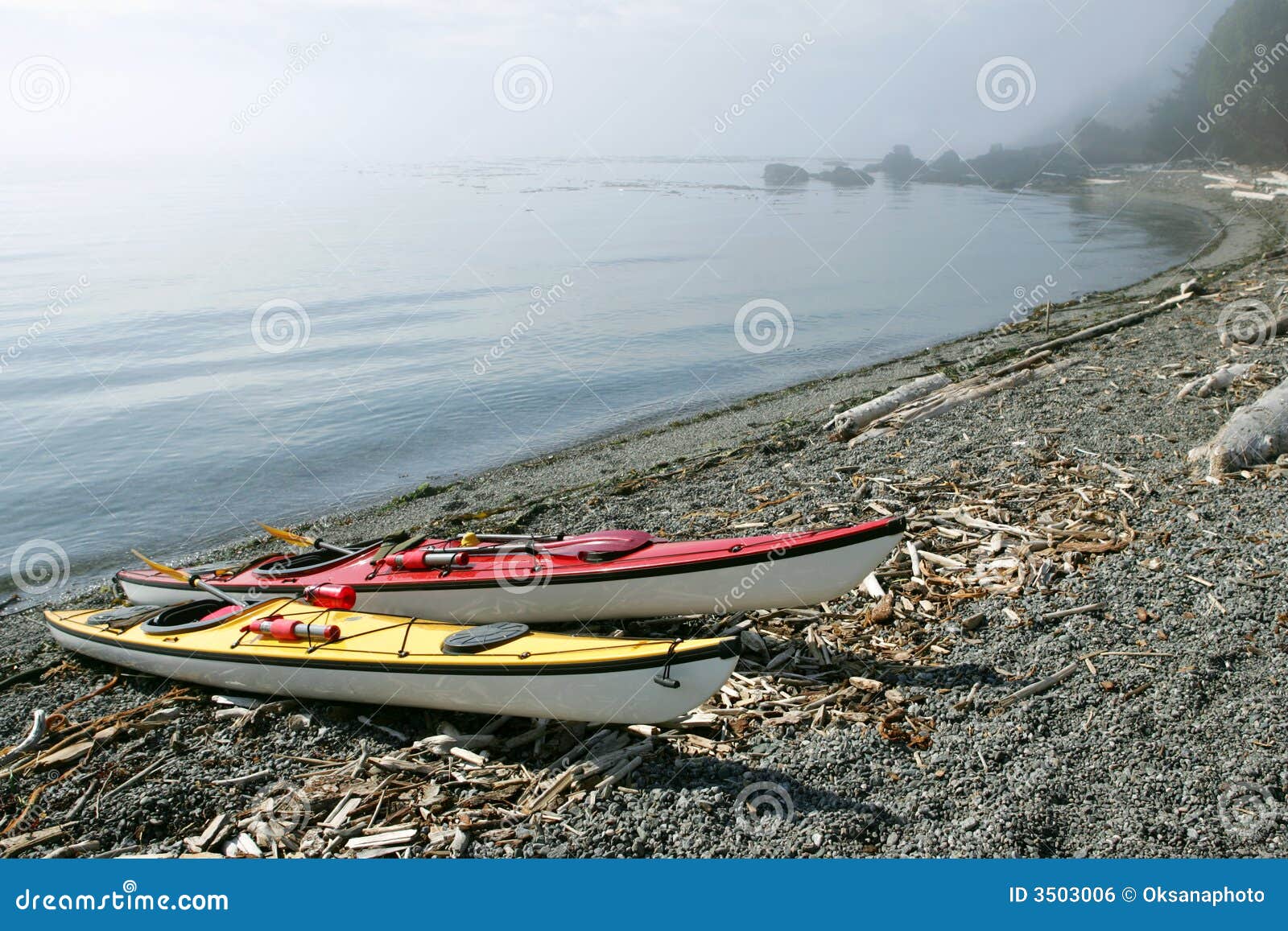 Kayaks stock photo. Image of tourist, landscape, pebble - 3503006