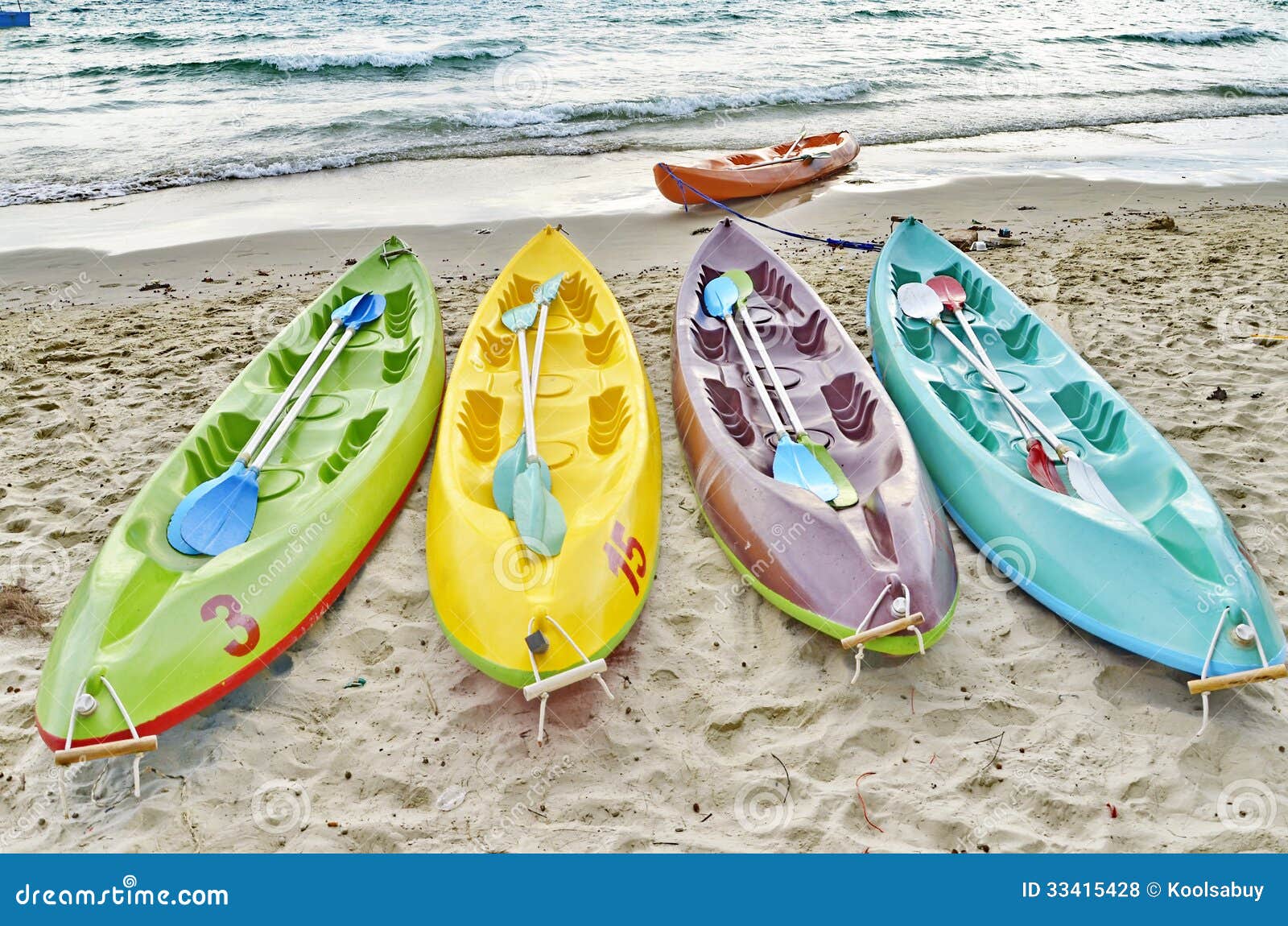 Kayaks stock photo. Image of cloud, reef, sand, landscape - 33415428
