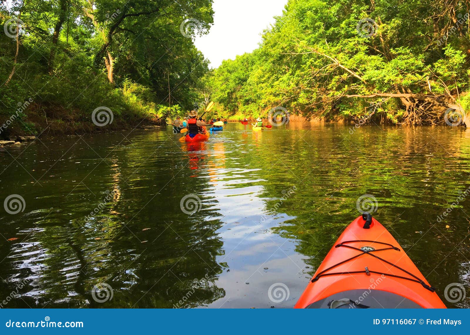 Kayaks on the river stock image. Image of kayak, texas - 97116067