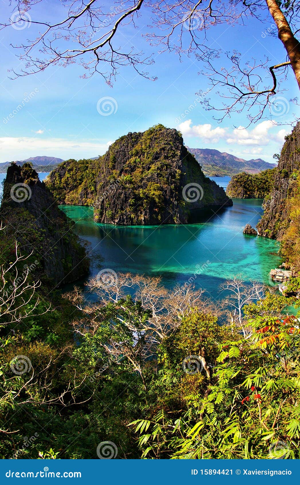 Kayangan Lake In Coron Island, Palawan. Philippines Attractions. Stock ...