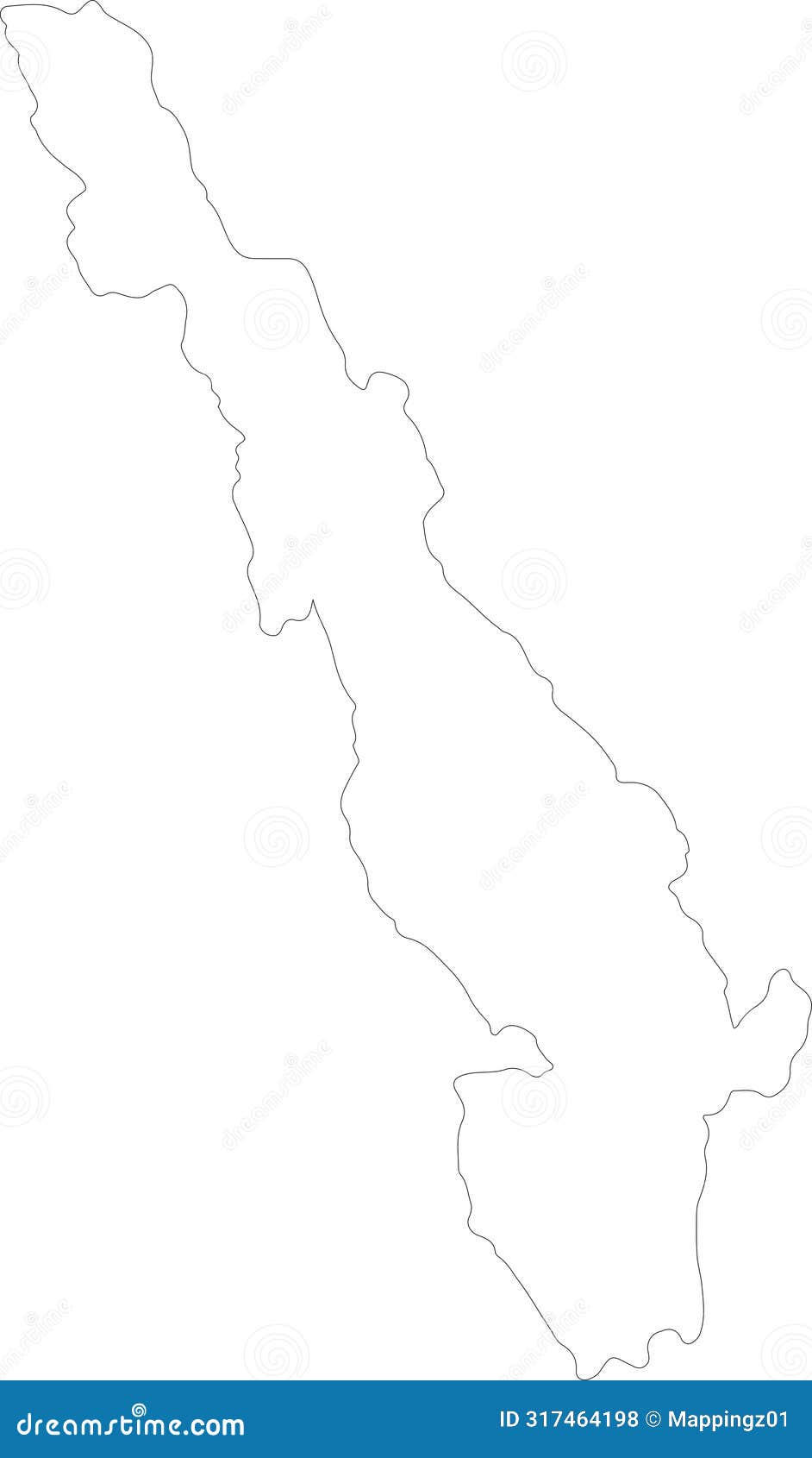 Kayin Myanmar outline map stock illustration. Illustration of ...