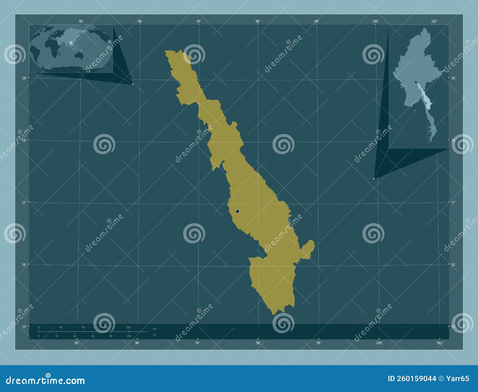 Kayin, Myanmar. Solid. Capital Stock Illustration - Illustration of ...