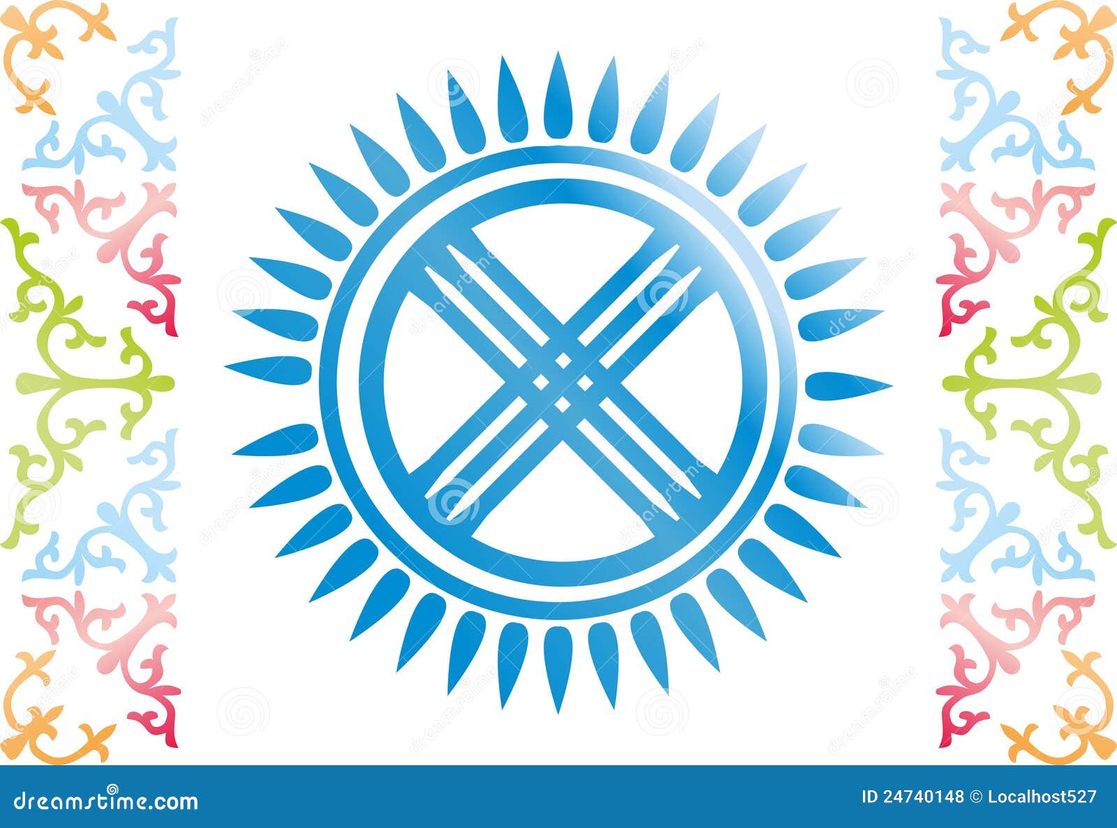 Kazakh pattern stock vector. Illustration of kazakh, mosque - 24740148
