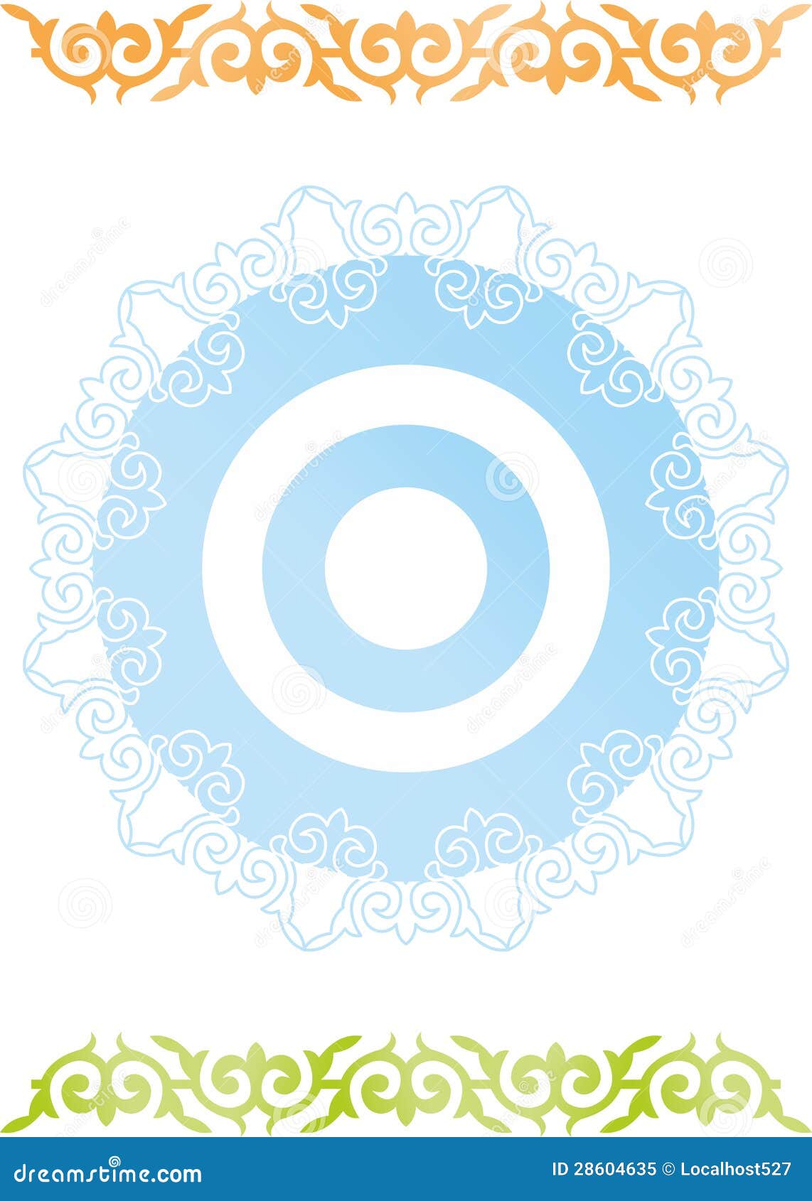 Kazakh pattern stock vector. Illustration of adornment - 28604635