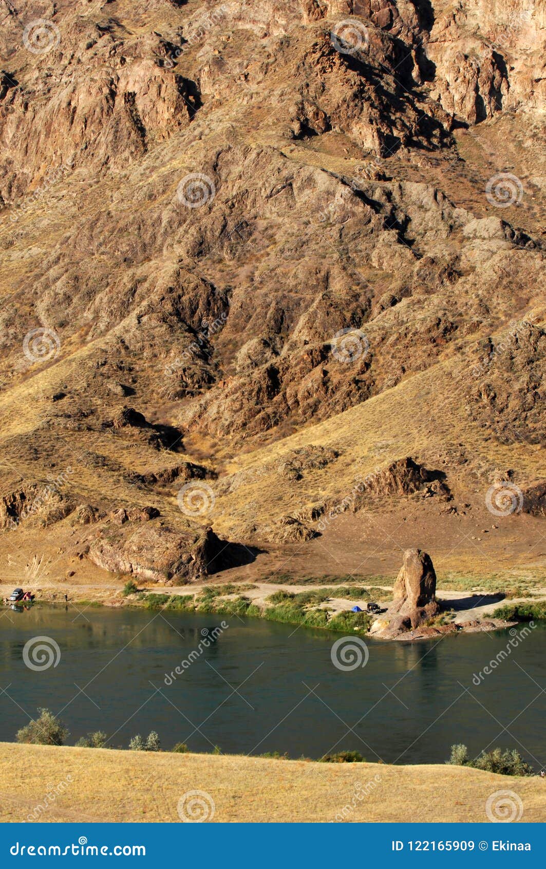 River Kazakhstan stock image. Image of landmark, cliff - 122165909