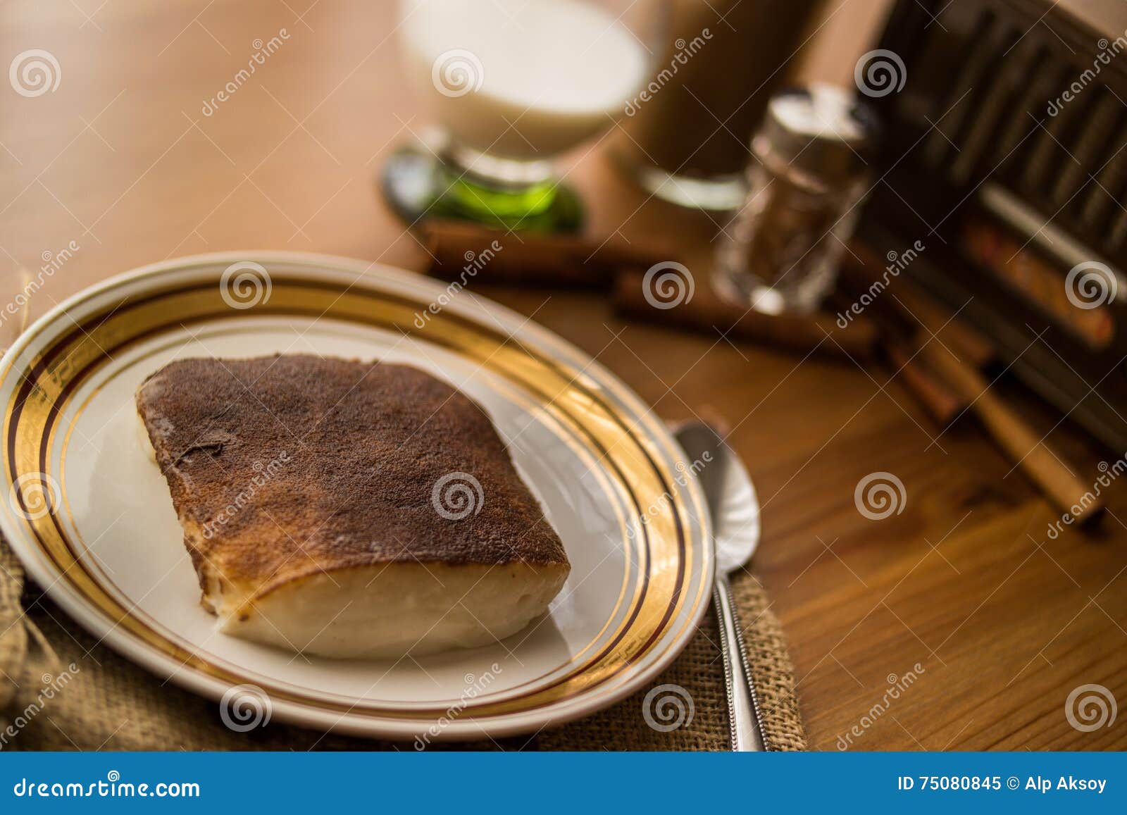 Kazandibi / Turkish Dessert. Stock Image - Image of appetizing, cream ...