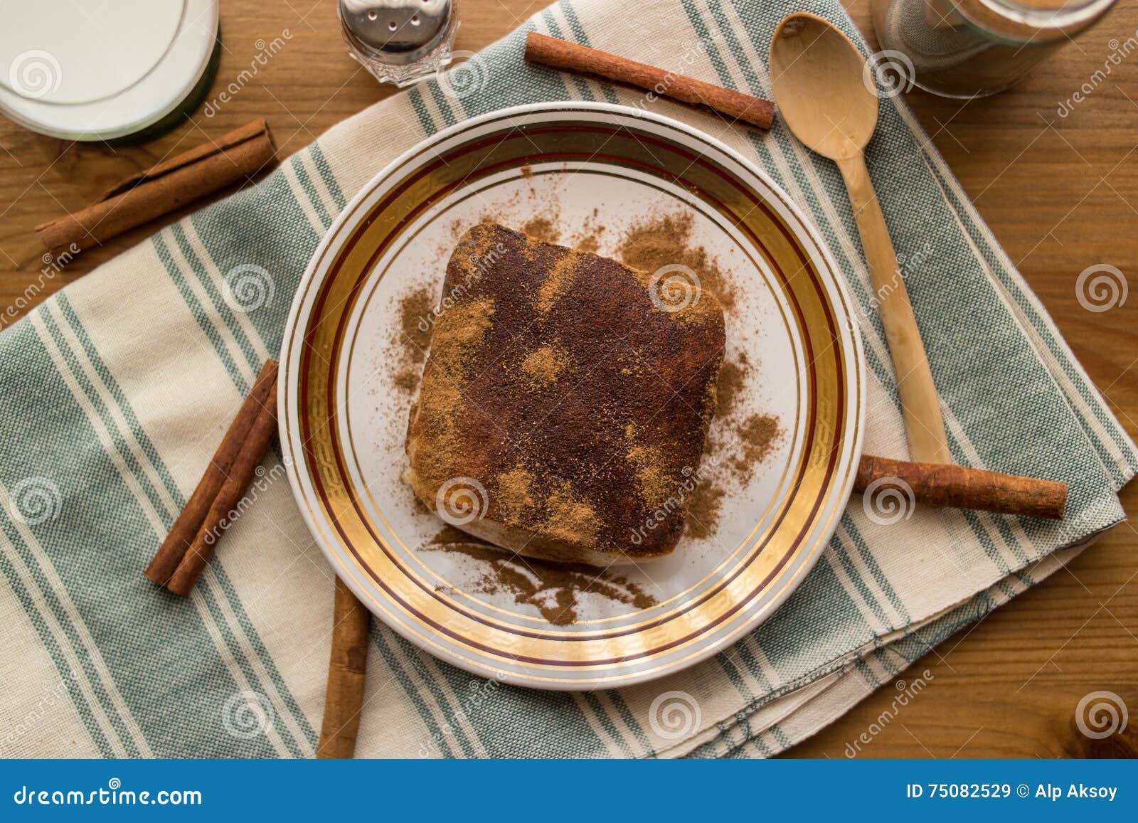 Kazandibi / Turkish Dessert. Stock Image - Image of plate, dessert ...