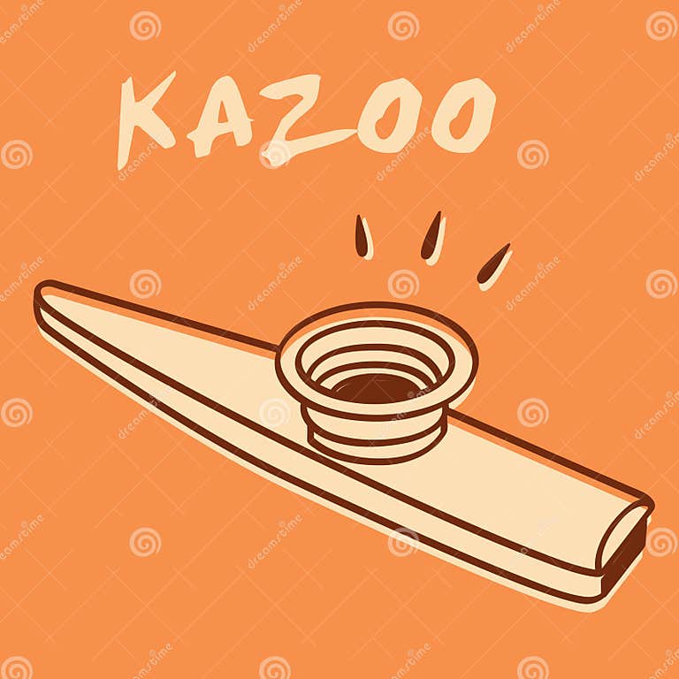 Kazoo ilustración del vector. Ilustración de kazoos, retro - 70770773