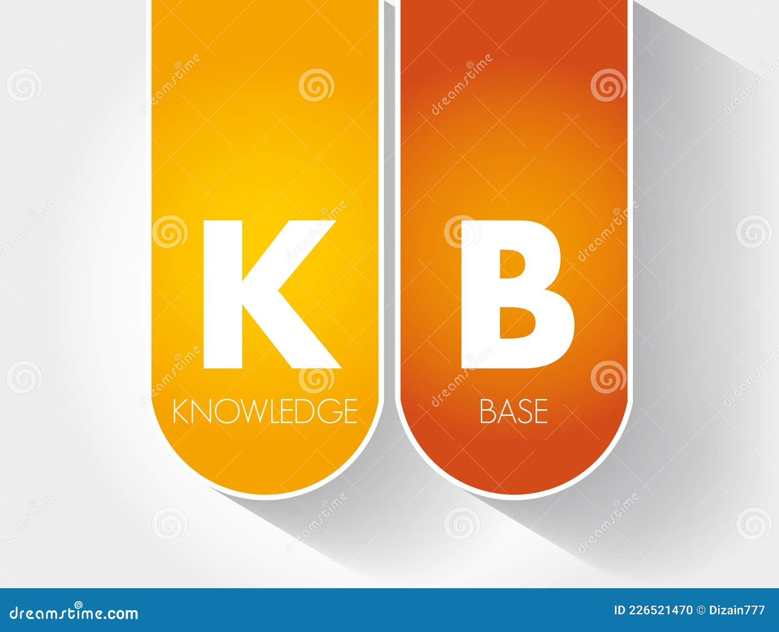 KB - Knowledge Base Acronym, Technology Concept Background Stock ...
