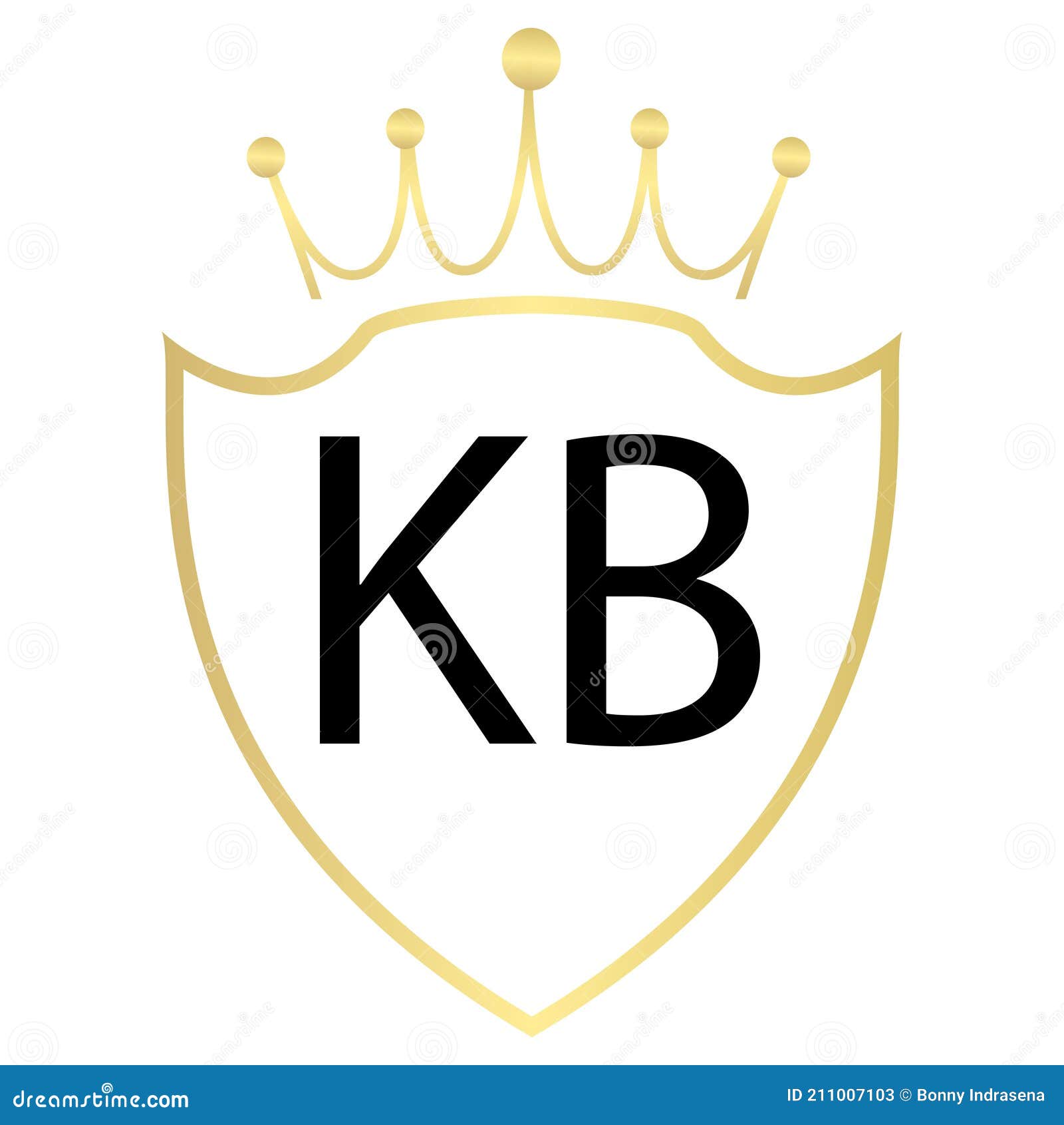 KB Letter Logo Design with Simple Style Stock Vector - Illustration of ...
