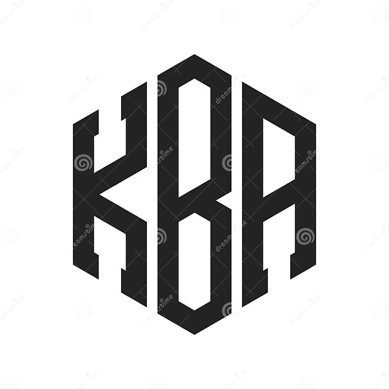 KBA Logo Design. Initial Letter KBA Monogram Logo Using Hexagon Shape ...