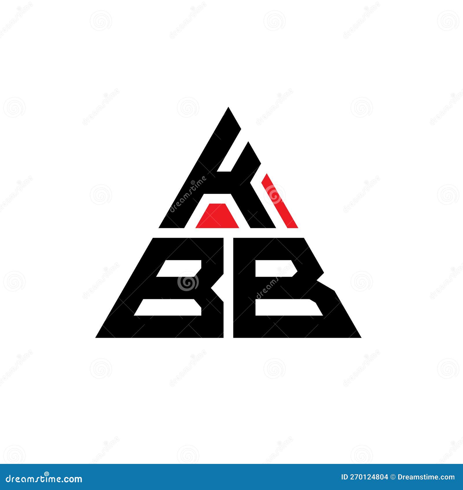 KBB Triangle Letter Logo Design with Triangle Shape. KBB Triangle Logo ...