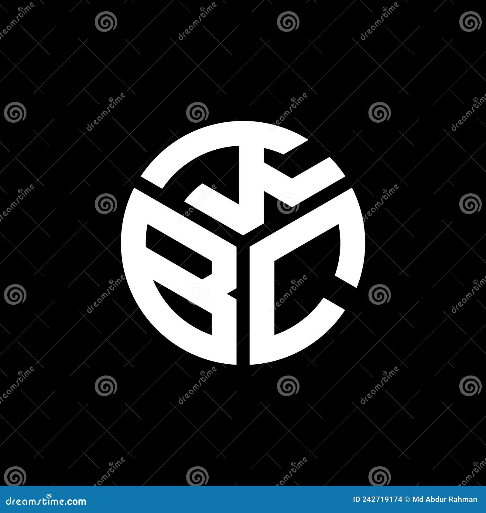 KBC Letter Logo Design on Black Background. KBC Creative Initials ...