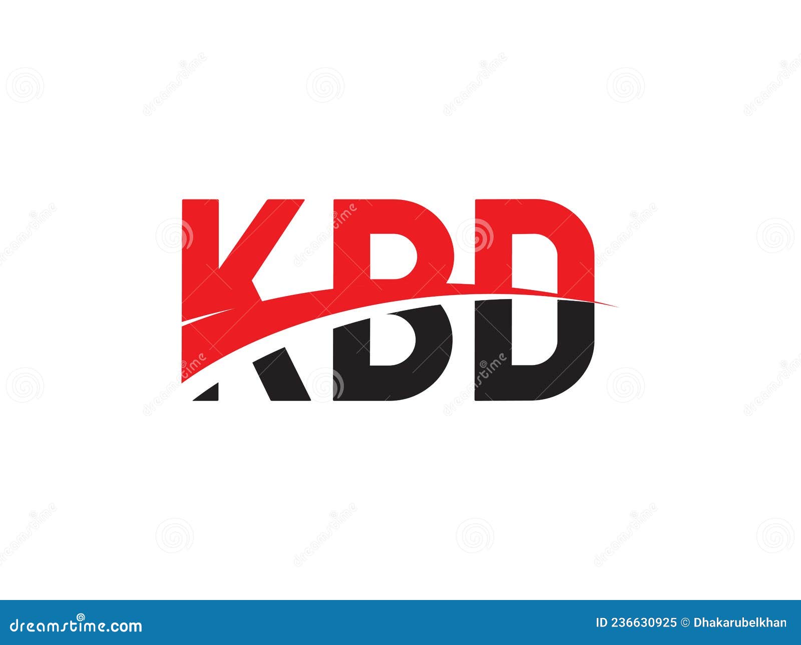 KBD Letter Initial Logo Design Vector Illustration Stock Vector ...