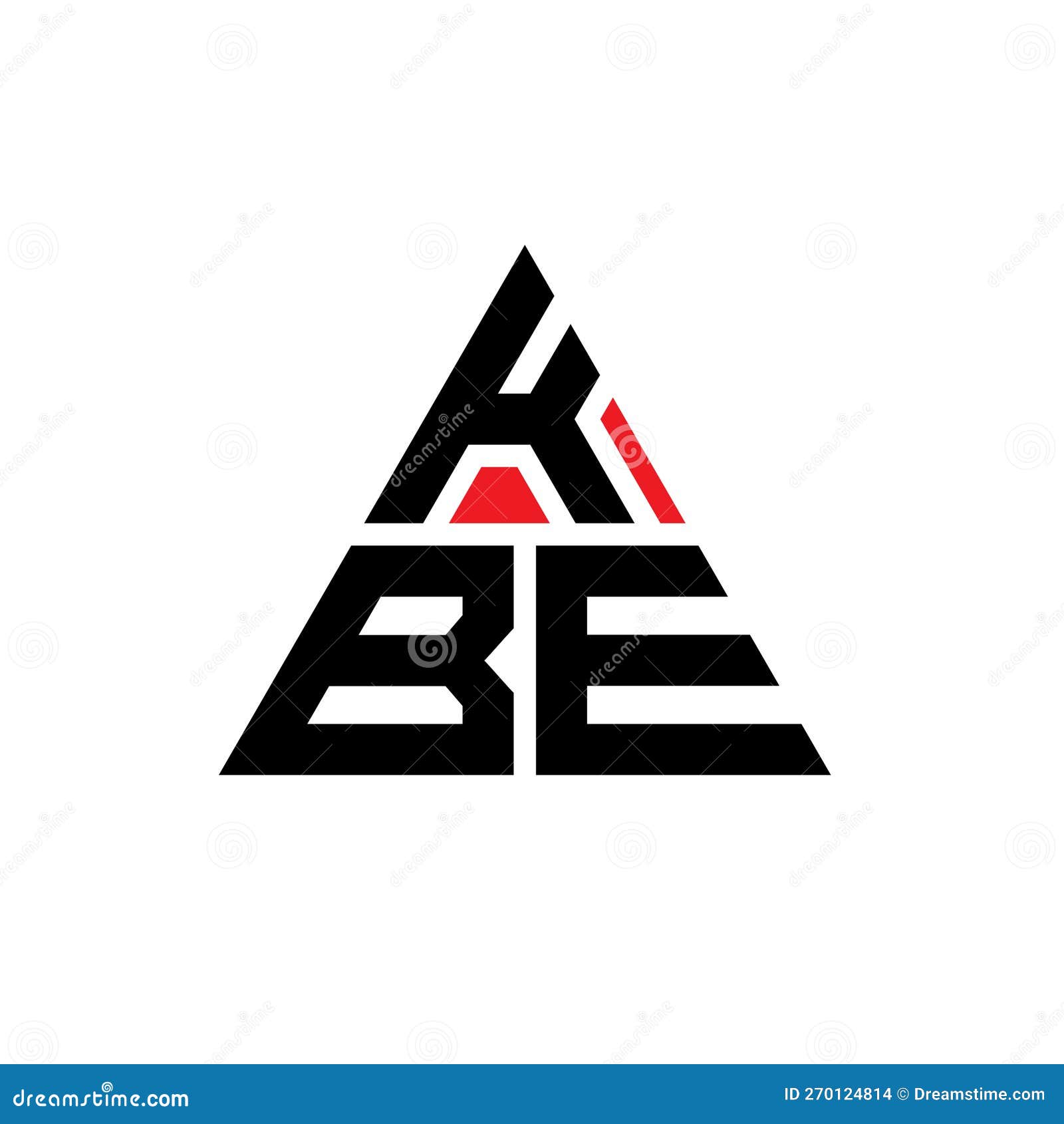 KBE Triangle Letter Logo Design with Triangle Shape. KBE Triangle Logo ...