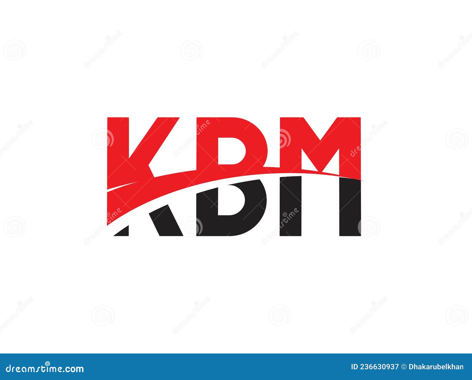 KBM Letter Initial Logo Design Vector Illustration Stock Vector ...