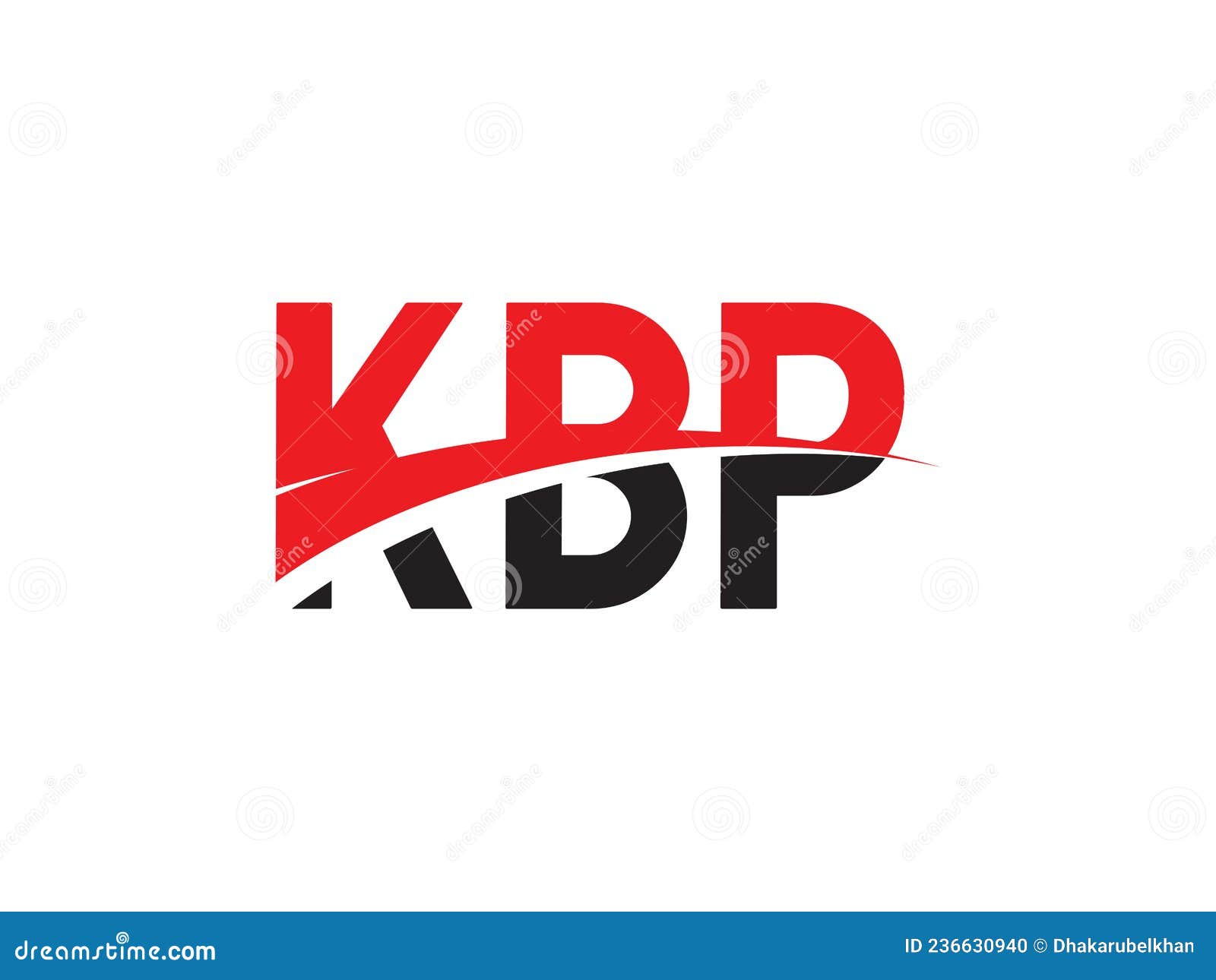 KBP Letter Initial Logo Design Vector Illustration Stock Vector ...
