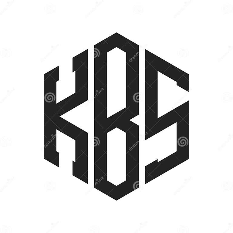 KBS Logo Design. Initial Letter KBS Monogram Logo Using Hexagon Shape ...