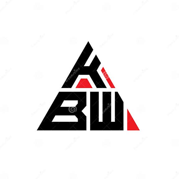 KBW Triangle Letter Logo Design with Triangle Shape. KBW Triangle Logo ...