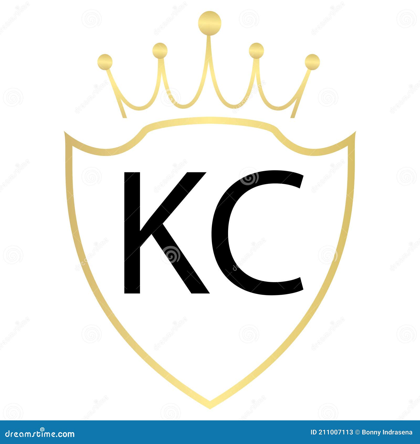 KC Letter Logo Design with Simple Style Stock Vector - Illustration of ...