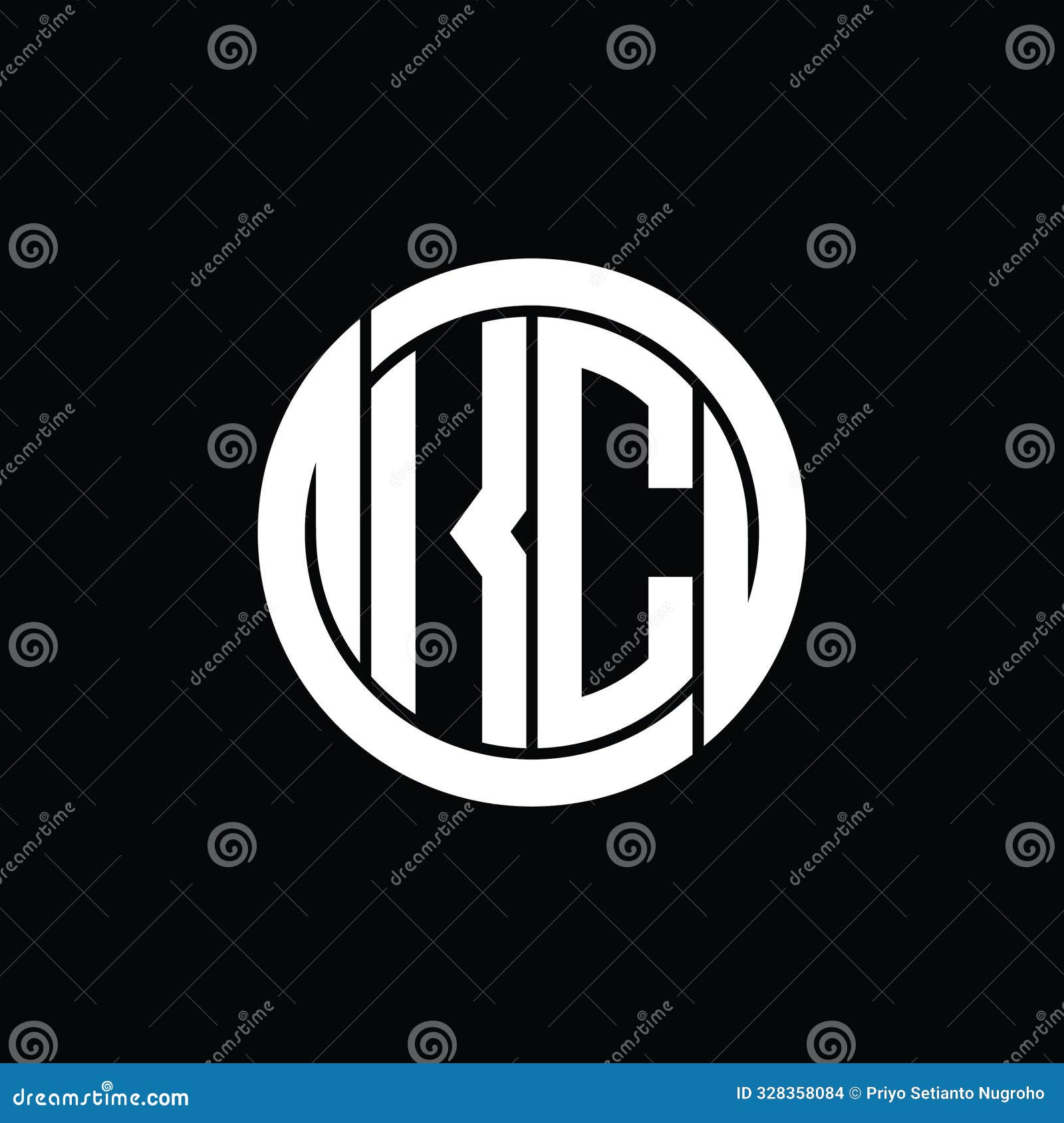KC Logo Monogram Shield Inside Circle Shape Vector Images Design ...
