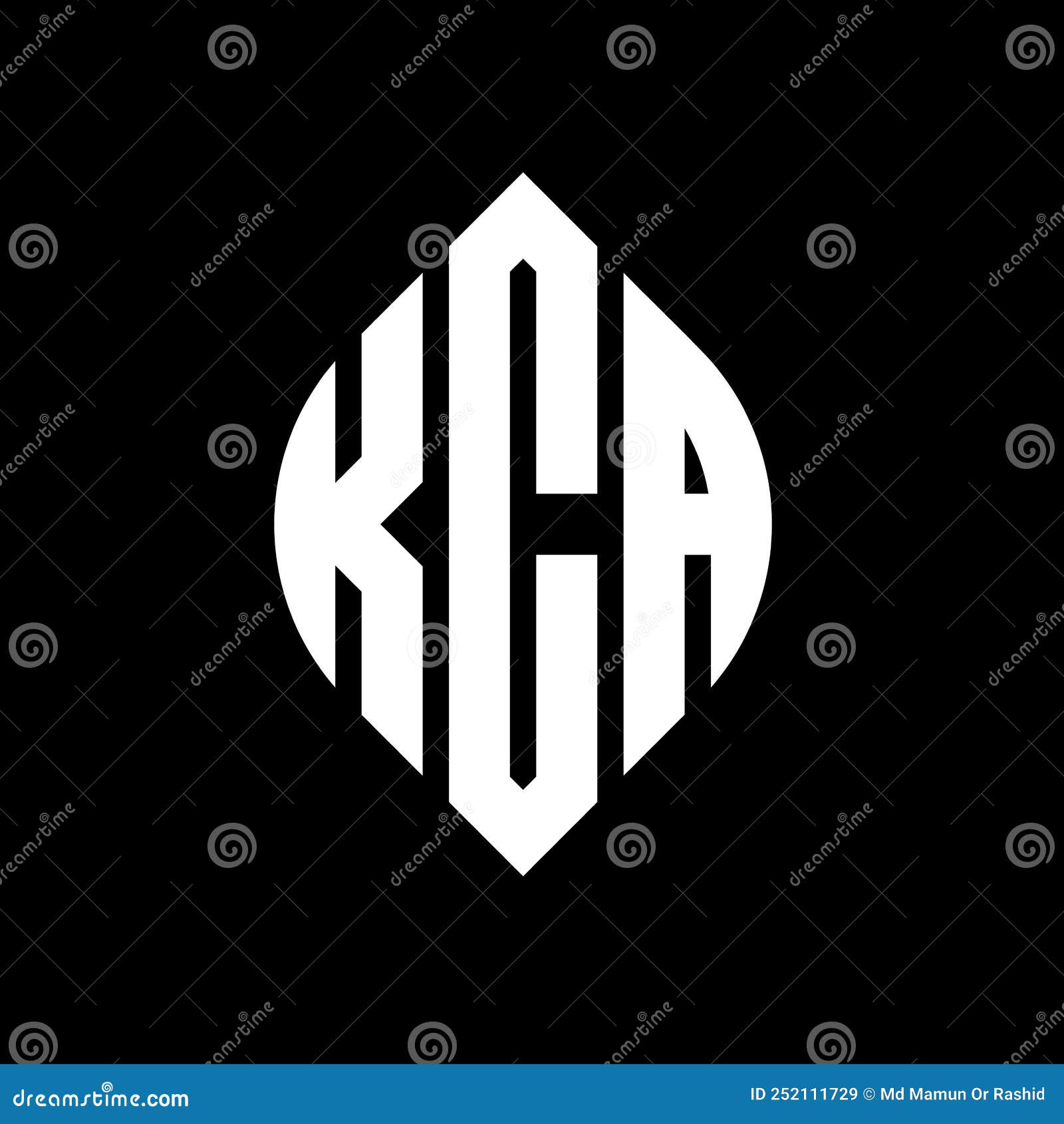 KCA Circle Letter Logo Design with Circle and Ellipse Shape. KCA ...
