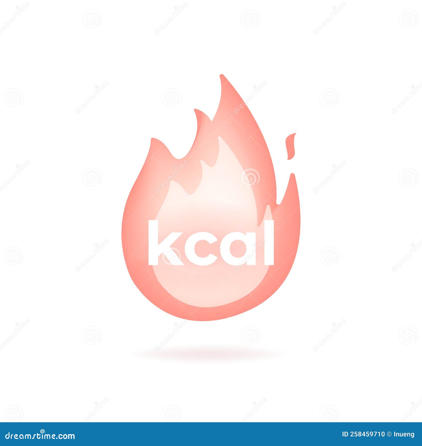 Kcal Icon, Kilocalorie, Fat Burning 3d Symbol. Stock Vector ...