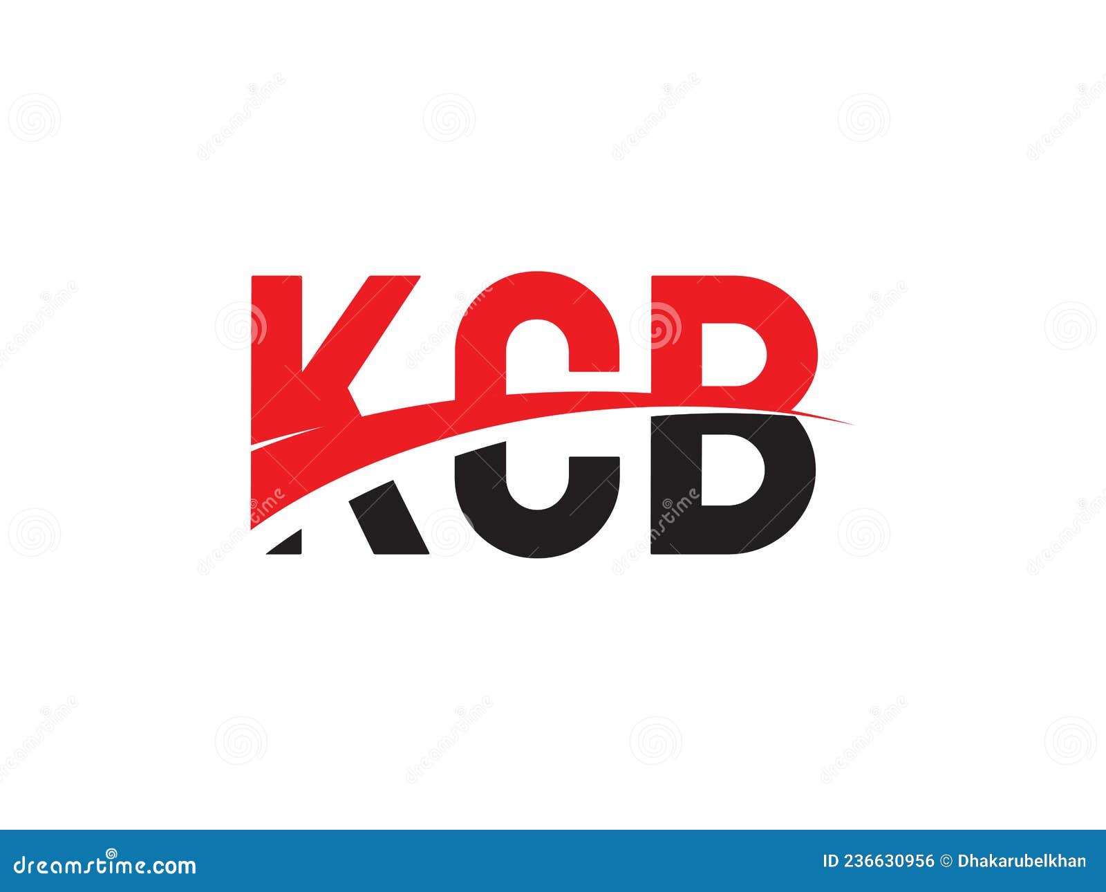 KCB Letter Initial Logo Design Vector Illustration Stock Vector ...