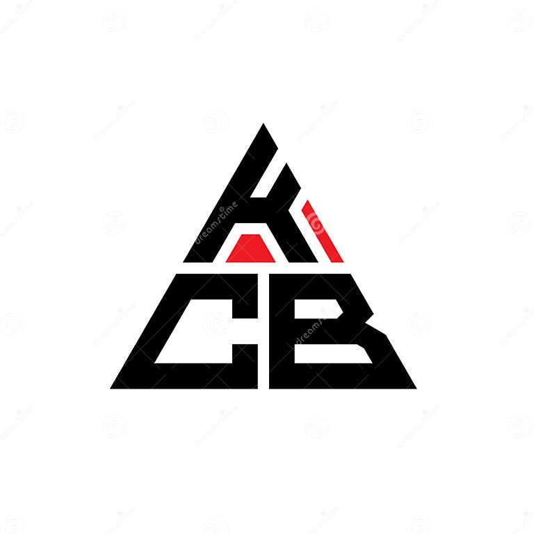 KCB Triangle Letter Logo Design with Triangle Shape. KCB Triangle Logo ...