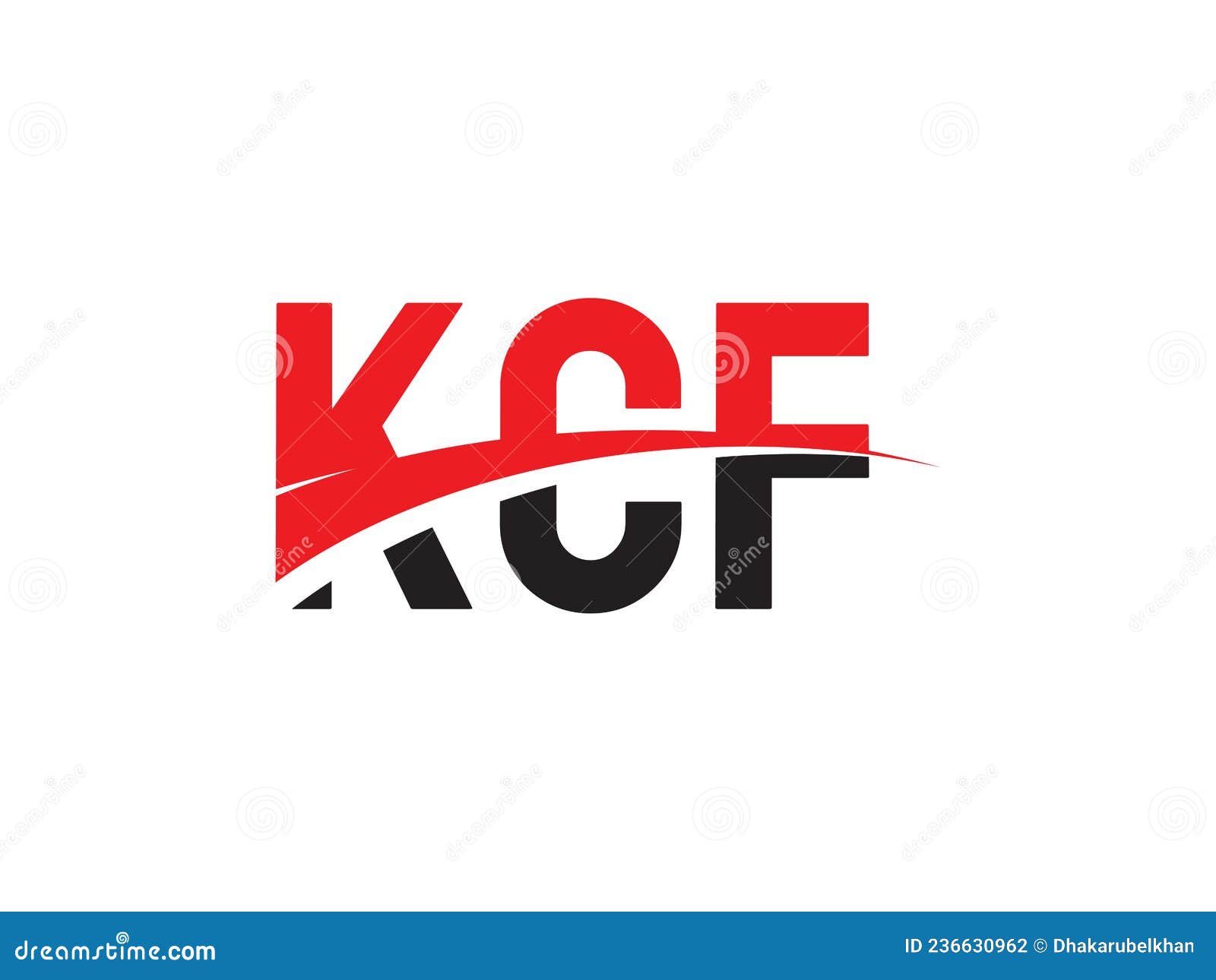 KCF Letter Initial Logo Design Vector Illustration Stock Vector ...