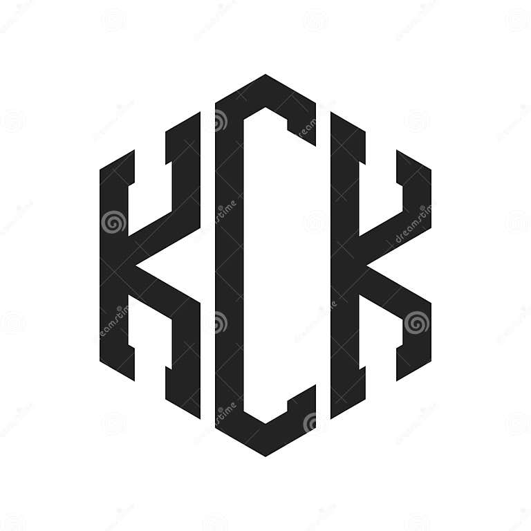 KCK Logo Design. Initial Letter KCK Monogram Logo Using Hexagon Shape ...