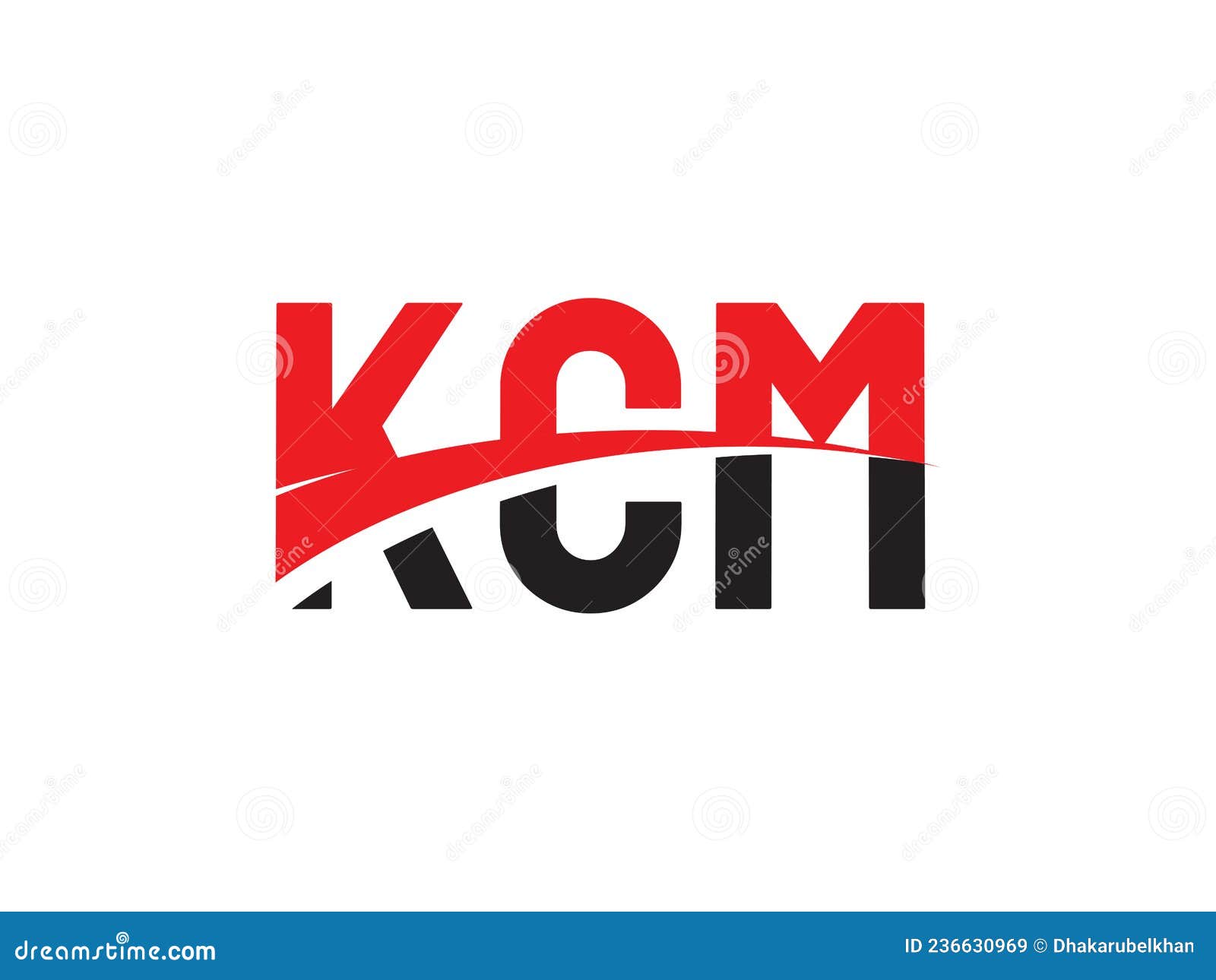 KCM Letter Initial Logo Design Vector Illustration Stock Vector ...