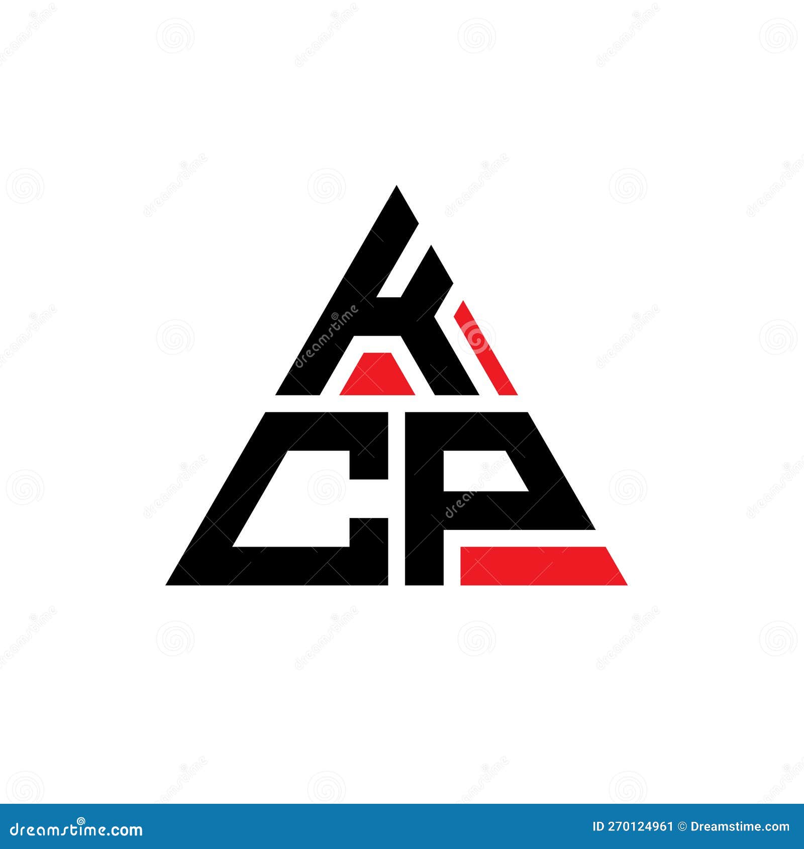 KCP Triangle Letter Logo Design with Triangle Shape. KCP Triangle Logo ...
