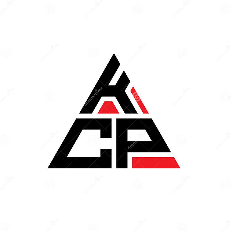 KCP Triangle Letter Logo Design with Triangle Shape. KCP Triangle Logo ...