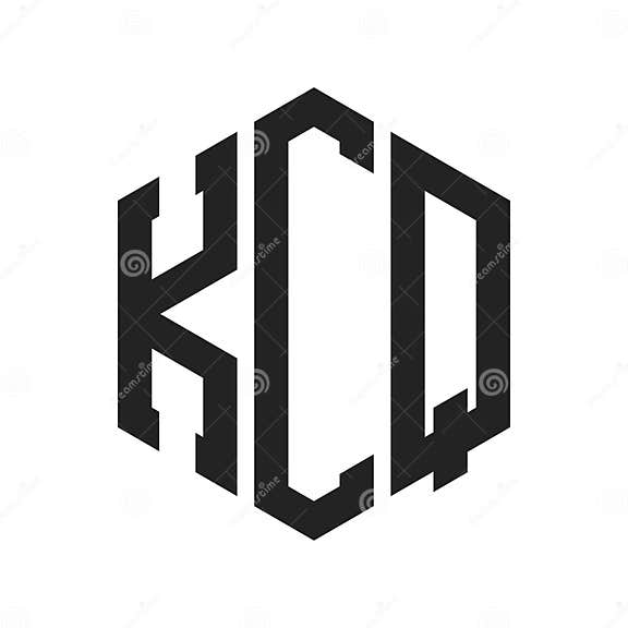 KCQ Logo Design. Initial Letter KCQ Monogram Logo Using Hexagon Shape ...