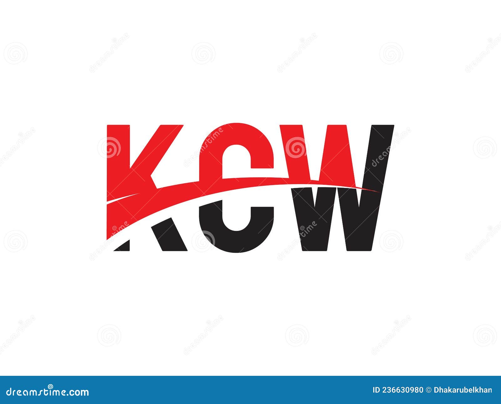 KCW Letter Initial Logo Design Vector Illustration Stock Vector ...