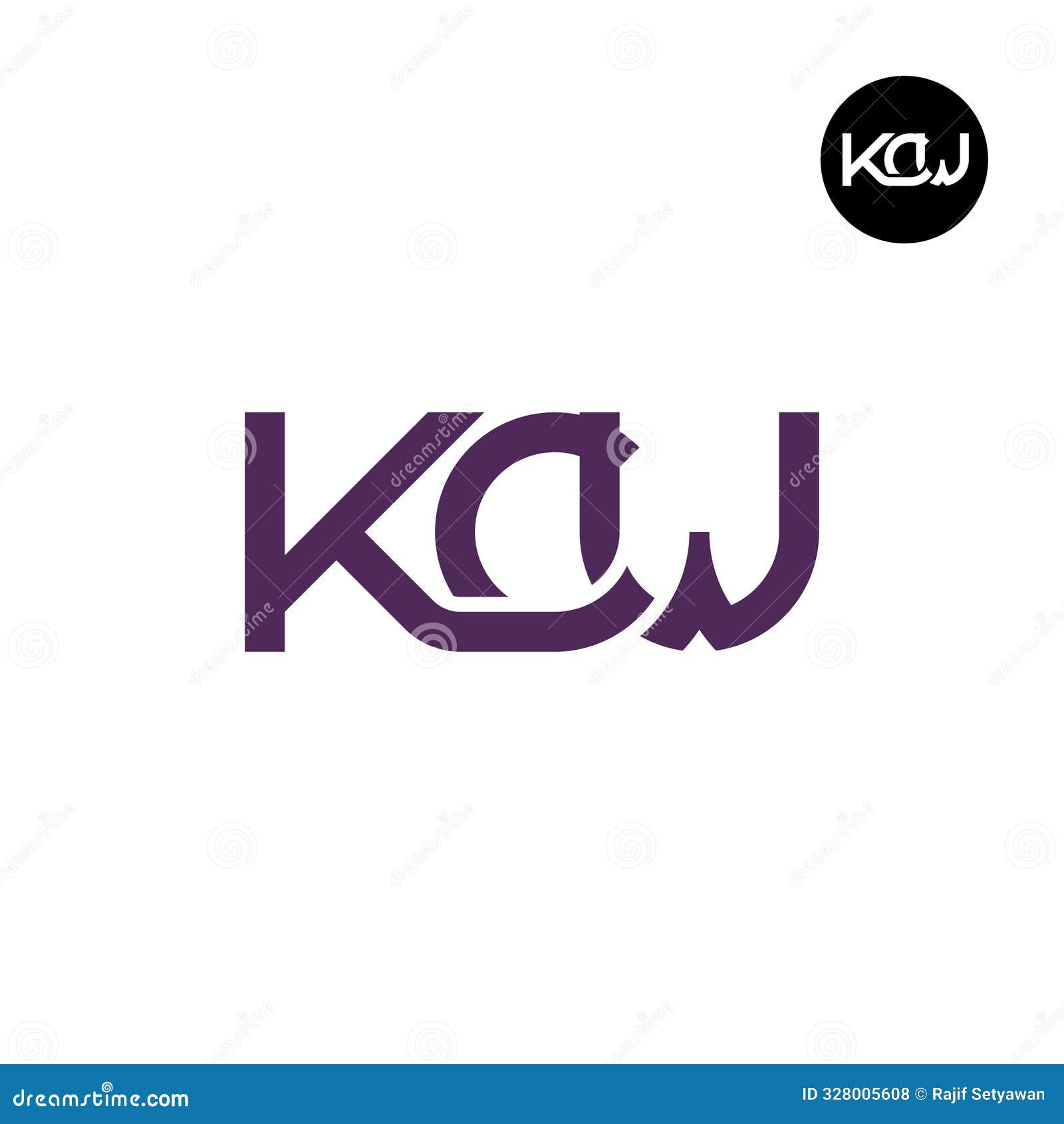 KCW Logo Letter Monogram Design Stock Vector - Illustration of initial ...