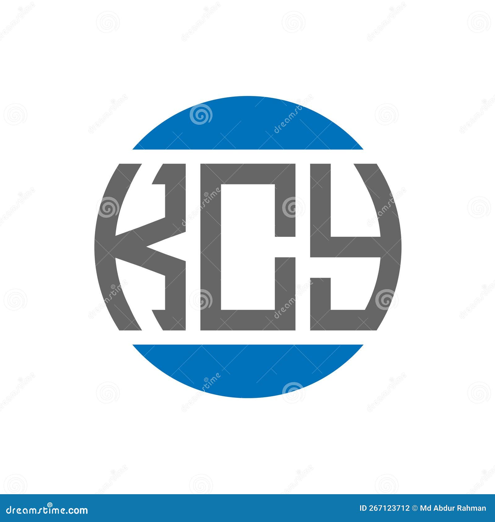 KCY Letter Logo Design on White Background. KCY Creative Initials ...
