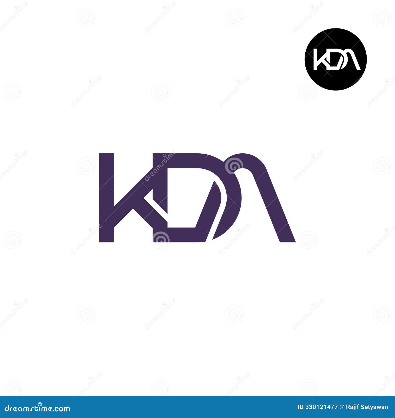 KDA Logo Letter Monogram Design Stock Vector - Illustration of logos ...