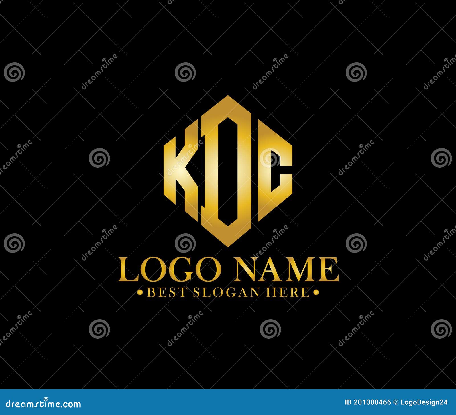 KDC Diamond Alphabet Logo Design Concept Stock Vector - Illustration of ...
