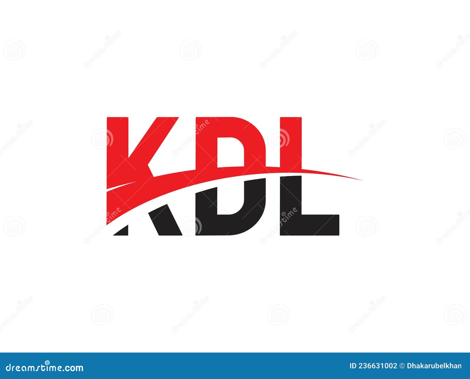 KDL Letter Initial Logo Design Vector Illustration Stock Vector ...