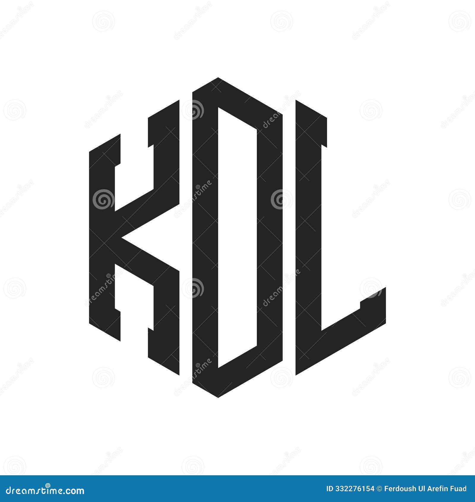 KDL Logo Design. Initial Letter KDL Monogram Logo Using Hexagon Shape ...