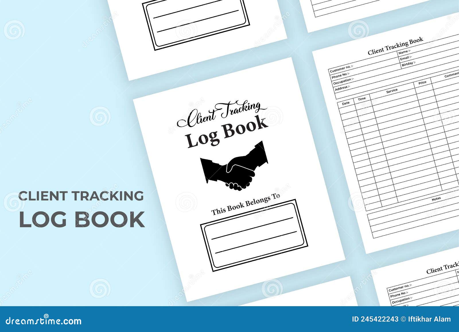 KDP Interior Client Tracking Journal. Business Client Information And ...