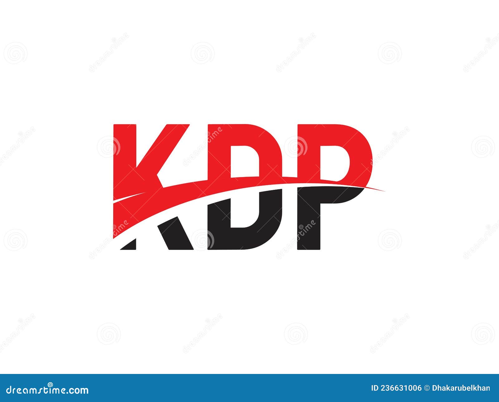 KDP Letter Initial Logo Design Vector Illustration Stock Vector ...