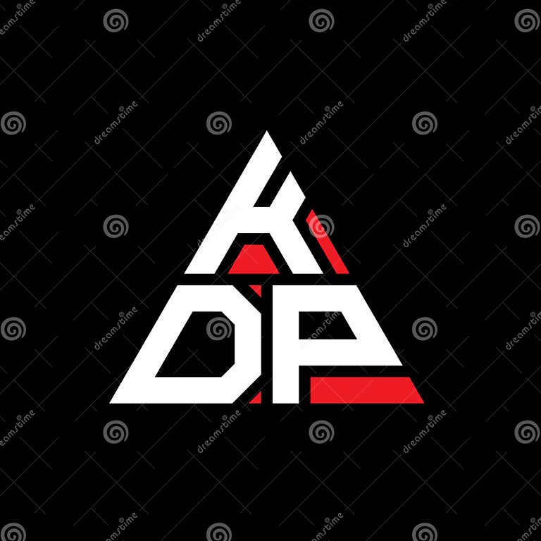 KDP Triangle Letter Logo Design with Triangle Shape. KDP Triangle Logo ...