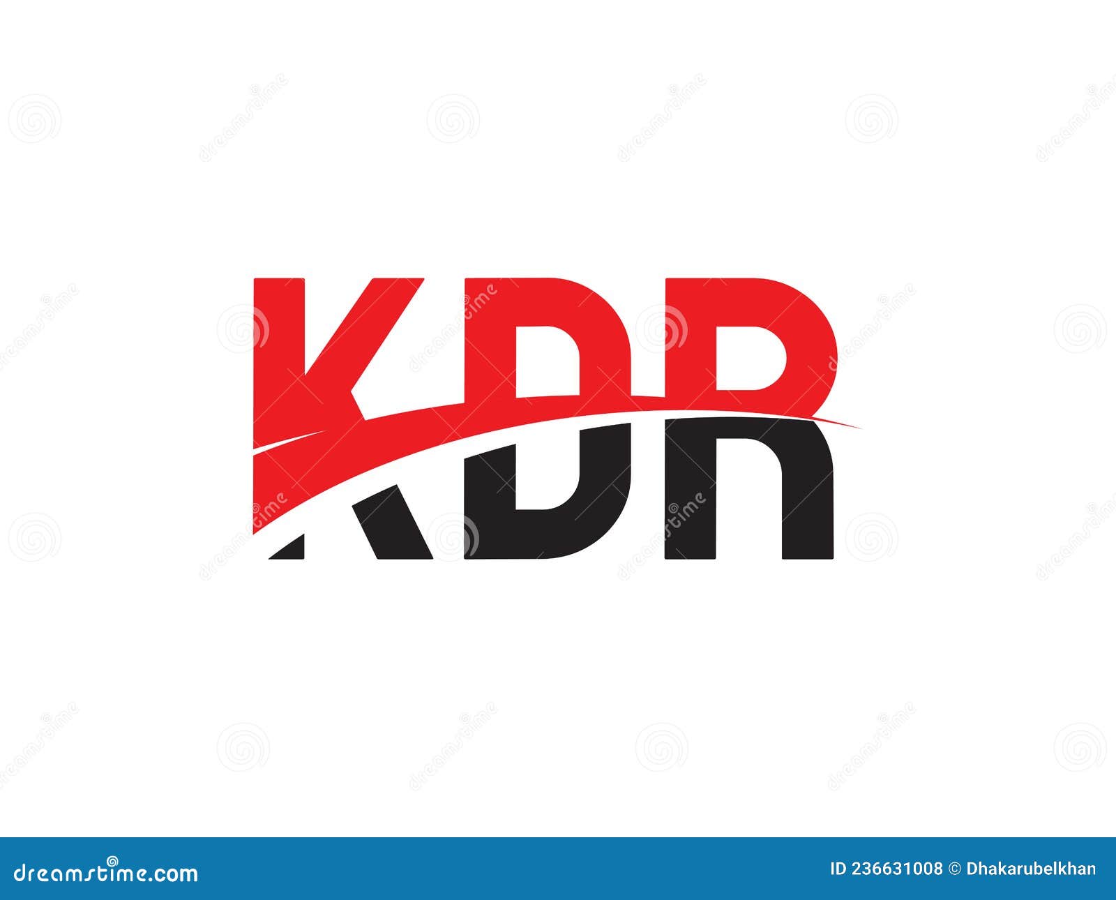 KDR Letter Initial Logo Design Vector Illustration Stock Vector ...
