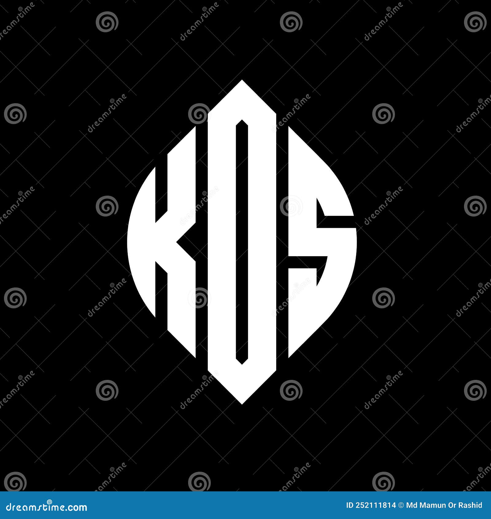 KDS Circle Letter Logo Design with Circle and Ellipse Shape. KDS ...