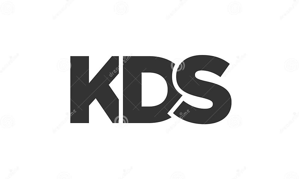 KDS Logo Design Template with Strong and Modern Bold Text. Initial ...