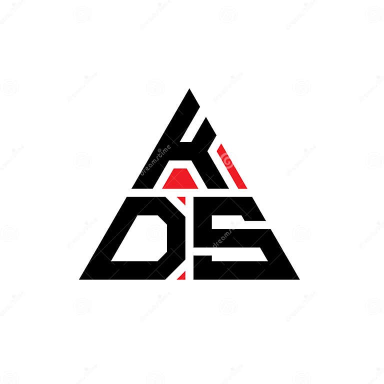 KDS Triangle Letter Logo Design with Triangle Shape. KDS Triangle Logo ...